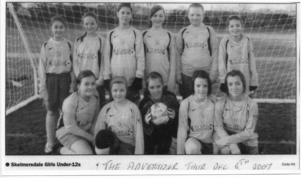 Skelmersdale girls Football under 12s – Skelmersdale Heritage Society